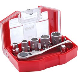 kwb Bit-Set mit G&uuml;rtelclip 17-teilig