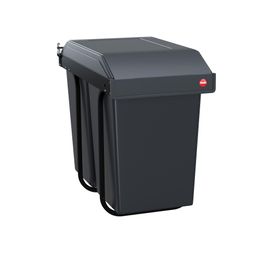Hailo Einbau-Abfalleimer 'Multi-Box Duo L TB' 2 x 14 l grau