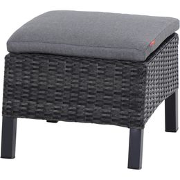 siena GARDEN Gartenhocker 'Taranto' Aluminium blau/grau 54 x 40 x 50 cm