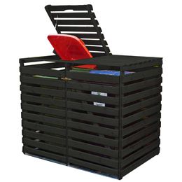 Promadino M&uuml;lltonnenbox 'Vario V' anthrazit 148 x 92 x 122 cm
