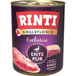 Rinti Hundefutter 'Singlefleisch' Ente Pur 800 g