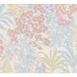 A.S. Cr&eacute;ation A.S. Cr&eacute;ation Vliestapete 'Metropolitan Stories Travel Styles' Blumentapete rosa/mehrfarbig 0,53 x 10,05 m