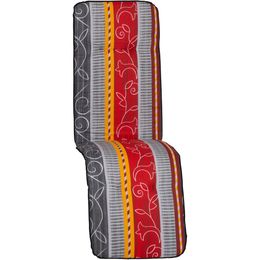 Beo Liegestuhl-Auflage 'Elmira' bordeaux/grau 47 x 171 x 5 cm
