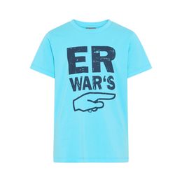 Kidsworld T-Shirt Jungen Gr&ouml;&szlig;e 128/134 marine / t&uuml;rkis