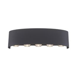 Just Light LED-Au&szlig;enwandleuchte 'Carlo' 10 W 960 lm 4 x 8 cm