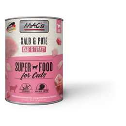 Mac's MAC&rsquo;s Katzennassfutter 'Superfood for Cats' Kalb & Pute Adult 800 g