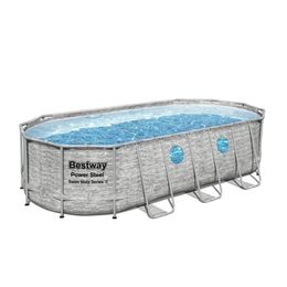 Bestway Frame-Pool-Set 'Power Steel Swim Vista' 549 x 274 x 122 cm mit Sicherheitsleiter und Filterpumpe