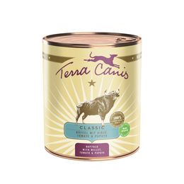 Terra Canis Hundenassfutter 'Classic' B&uuml;ffel mit Hirse, Tomaten & Papaya 800 g