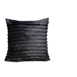 Kissen Cord grau 40 x 40 cm