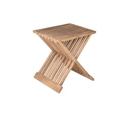 Garden Pleasure Gartenhocker 'Fani' Teakholz braun 39 x 44 x 29 cm