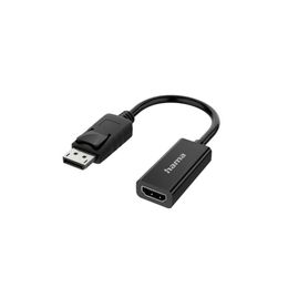 Hama Video-Adapter DisplayPort-Stecker mit HDMI-Buchse, Ultra-HD 4K