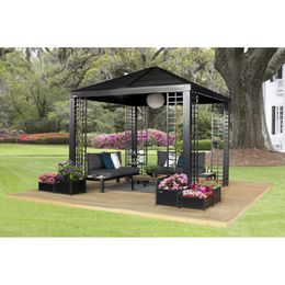 Sojag Pavillon 'Havana 1010' schwarz 298 x 294 x 298 cm