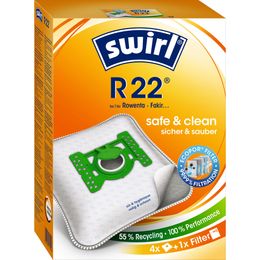 Swirl Staubsaugerbeutel 'R22' mit Filter 4 St&uuml;ck