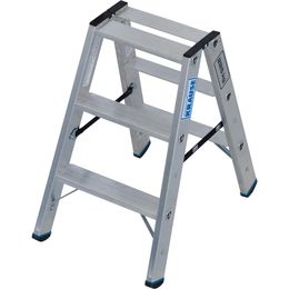 Krause Doppelleiter 'Stabilo' aluminium 2 x 3 Stufen, Standh&ouml;he 25 cm