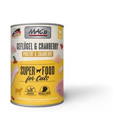 Mac's MAC&rsquo;s Katzennassfutter 'Superfood for Cats' Gefl&uuml;gel & Cranberry Adult 400 g