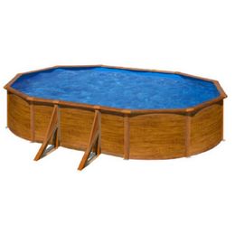 GRE Stahlwandpool-Set 'Pacific' 610 x 375 x 120 cm mit Sicherheitsleiter und Sandfilteranlage