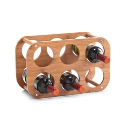 zeller Weinregal bambusfarben 38 x 16 x 24 cm
