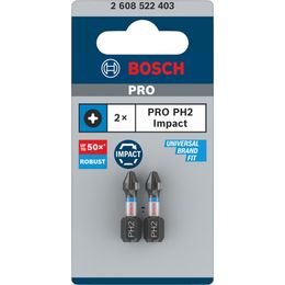 Bosch Schrauberbit 'Pro Impact PH2' 25 mm, 2-teilig