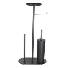 WC-Standgarnitur 3-in-1 schwarz 32 x 17 x 64 cm