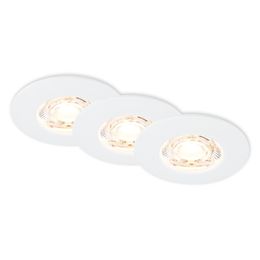 Briloner LED-Einbauleuchtenset 'Kulana Mini' 3,6 W 340 lm warmwei&szlig; &Oslash; 6,5 cm 3 St&uuml;ck
