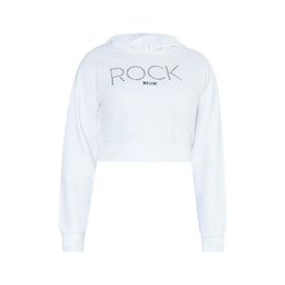 ROCKEASY Sweatshirt female size XS Black / Silver / White