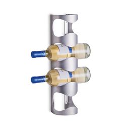 zeller Flaschenhalter silberfarben 9,8 x 11,7 x 45 cm