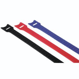 Hama Klett-Kabelbinder farbig sortiert 12 x 145 mm, 12 St&uuml;ck
