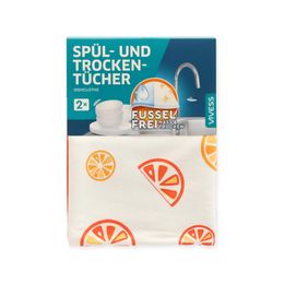 Vivess Sp&uuml;l- und Trockent&uuml;cher bunt sortiert 40 x 60 cm 2 St&uuml;ck