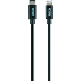 Schwaiger Sync- und Ladekabel Apple Lightning auf USB-C schwarz 2 m