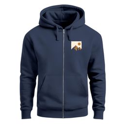 Neverless Sweatjacke 'Mointain Badge' Herren Gr&ouml;&szlig;e S navy