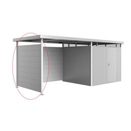 BioHort Seitenwand zum Seitendach silber-metallic 197 x 2,5 x 181 cm f&uuml;r Ger&auml;tehaus 'HighLine' H3