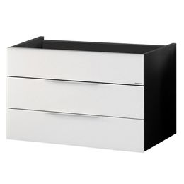 Fackelmann Waschbeckenunterschrank 'Kara' anthrazit, wei&szlig; matt 79,5 x 59 x 49 cm