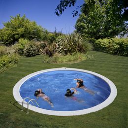 GRE Stahlwandpool-Set 'Sumatra' &Oslash; 420 x 150 cm mit Trittleiter und Sandfilteranlage