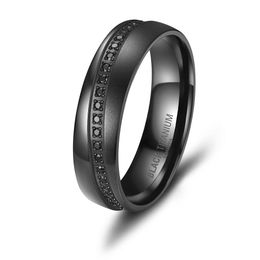 Marrya Ring 'MARRYA Ehering BT-08 aus Black Titanium' Damen Gr&ouml;&szlig;e 68 schwarz