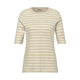Street One T-Shirt Damen Gr&ouml;&szlig;e S sand / wei&szlig;