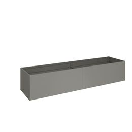 BioHort HochBeet Gr. 4x1 quarzgrau-metallic
