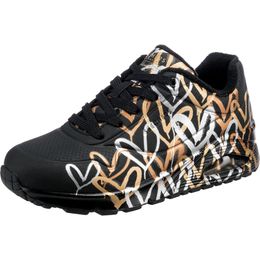 Skechers Sneakers 'Uno James' female size 36.5 Bronze / Black / Silver