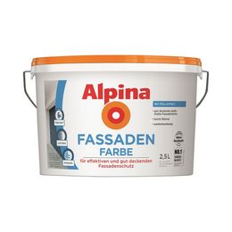 Alpina Fassadenfarbe wei&szlig; matt 2,5 l