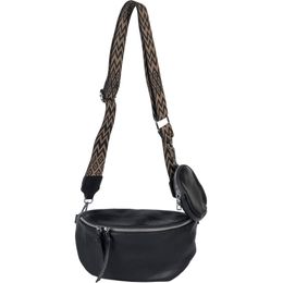 styleBREAKER Umh&auml;ngetasche '2-Teiliges Set Halbmond Crossbody Bag' Damen Gr&ouml;&szlig;e One Size schwarz