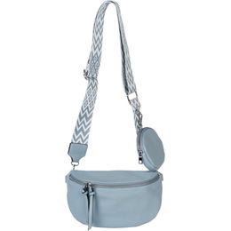 styleBREAKER Umh&auml;ngetasche '2-Teiliges Set Halbmond Crossbody Bag' Damen Gr&ouml;&szlig;e One Size hellblau