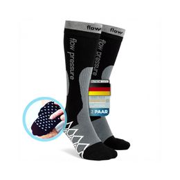 ZOVAR Flow Pressure Langschaft-Socken - 2 Paar Schwarz - Gr. 43 - 46