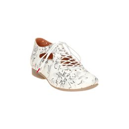 Think! Schn&uuml;rschuh 'Think Guad Schn&uuml;r Schuhe wei&szlig; Blumen gelocht 565' Damen Gr&ouml;&szlig;e 38.5 wei&szlig; Sommerschuhe