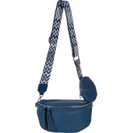 styleBREAKER Umh&auml;ngetasche '2-Teiliges Set Halbmond Crossbody Bag' Damen Gr&ouml;&szlig;e One Size dunkelblau