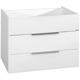 Fackelmann Waschbeckenunterschrank 'Kara' wei&szlig; matt 79,5 x 59 x 49 cm