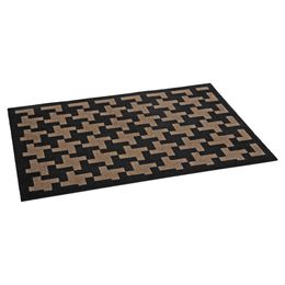 toom Sauberlaufmatte Hahnentritt 170 x 67 cm schlammfarben