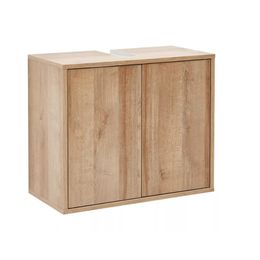 Fackelmann Waschbeckenunterschrank 'Finn' braun matt 60 x 50 x 30,5 cm