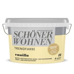 Sch&ouml;ner Wohnen Farbe Sch&ouml;ner Wohnen Farbe Trendfarbe 'Vanilla' gelb matt 1 l