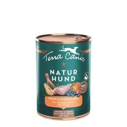 Terra Canis Hundenassfutter 'Naturhund' Huhn & Kaninchen mit S&uuml;sskartoffel und Birne 400 g