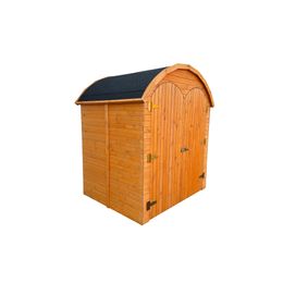 Promadino Ger&auml;teschrank 'Roma' honigbraun 194,5 x 211 x 148 cm