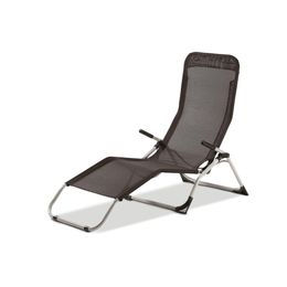 toom Liegestuhl klappbar schwarz 60 x 98 x 142 cm